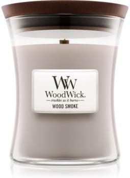 Woodwick Wood Smoke Warm Woods 275 g średnia świeczka zapachowa ...