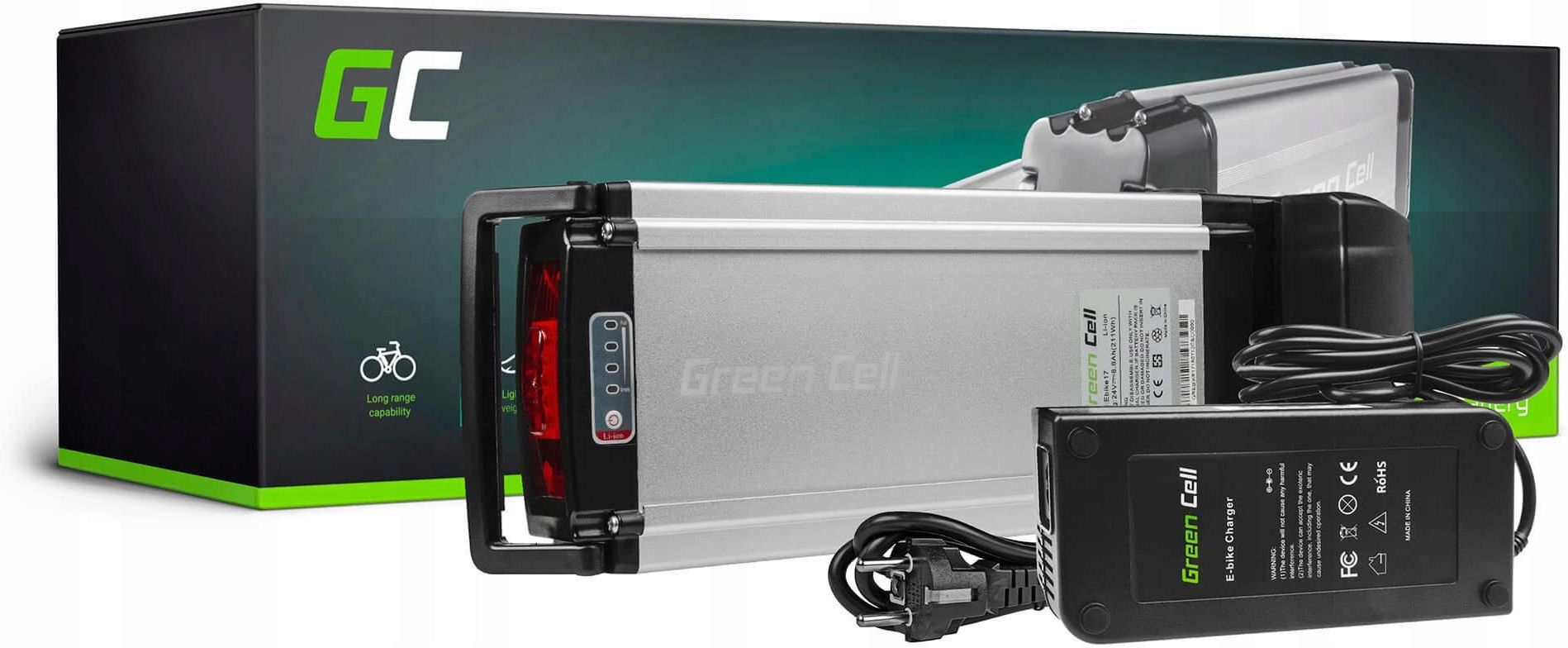 Green Cell Akumulator Bateria 24V 8.8Ah 211Wh Do Roweru Elektrycznego E ...