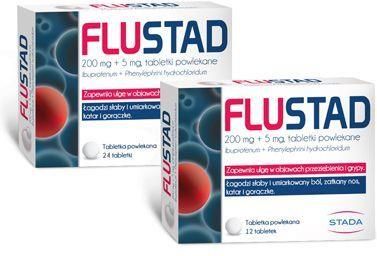 Flustad 200mg + 5mg 24 tabl - Opinie i ceny na Ceneo.pl