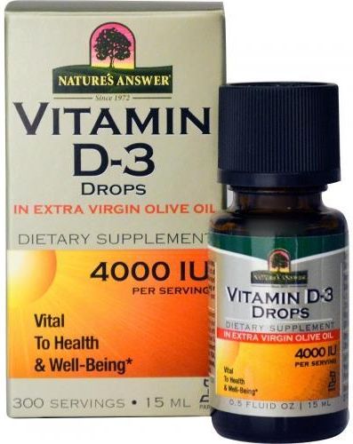 Nature's Answer Liquid Witamina D3 15ml - Opinie i ceny na Ceneo.pl