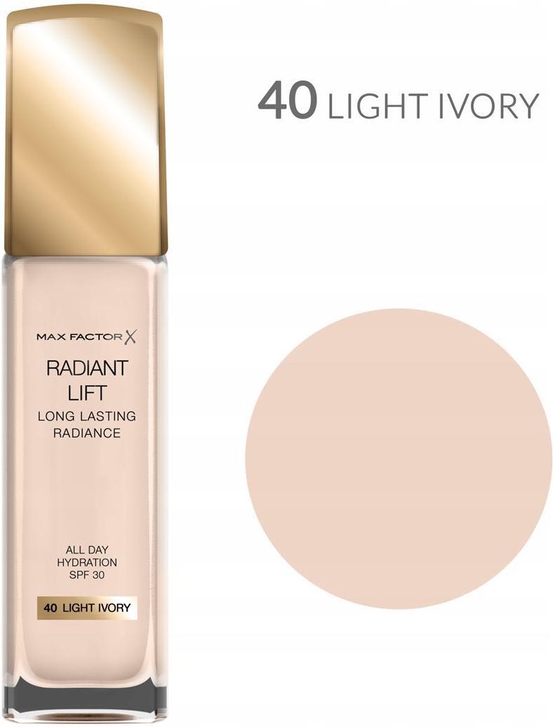 Max Factor Radiant Lift Foundation Podkład do twarzy 40 Light Ivory ...