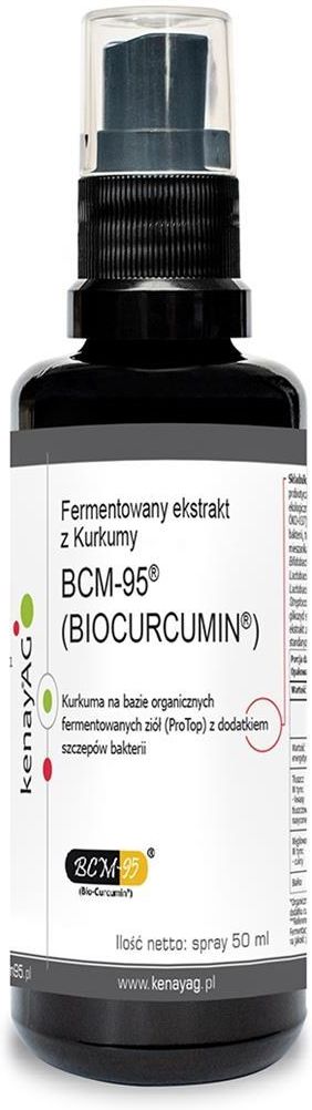 KENAYAG Kurkuma BCM95 fermentowany ekstrakt w sprayu 50ml - Opinie i ...