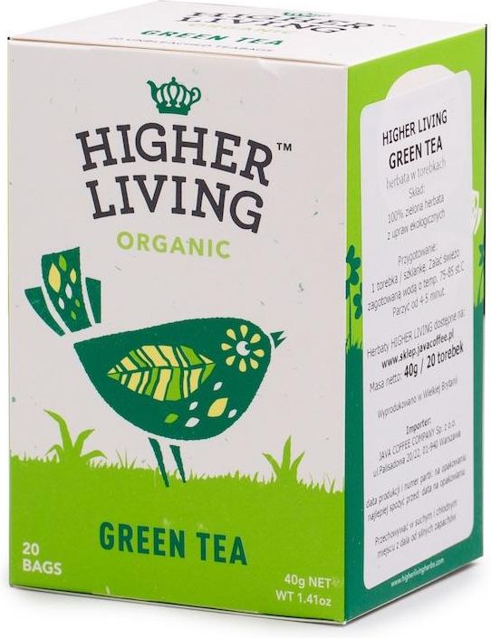 Herbata Higher Living Green Tea 20 Torebek - Ceny i opinie - Ceneo.pl