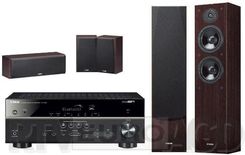 Kino domowe Yamaha MusicCast RX-V485 czarny + NS-F51 + NS-P51 Orzech - Opinie i ceny na Ceneo.pl