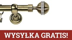 Karnix Karnisze Metalowe Rzymskie Pojedynczy 25Mm Globi Crystal Antyk ...