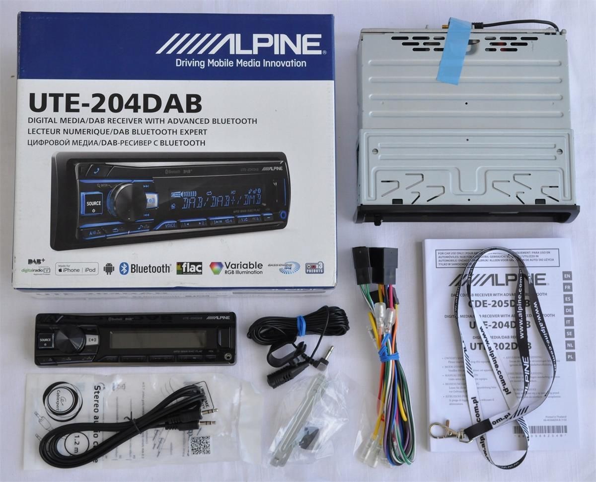 Radioodtwarzacz samochodowy Alpine UTE-204DAB - Opinie i ceny na Ceneo.pl