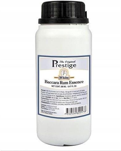Zaprawka Alkohol Prestige Baccara Rum White 280Ml - Ceny i opinie ...