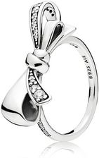 Pandora Olśniewający Srebrny Pierścień Z Kokarda 197232 Cz Obwód 56 Mm ...