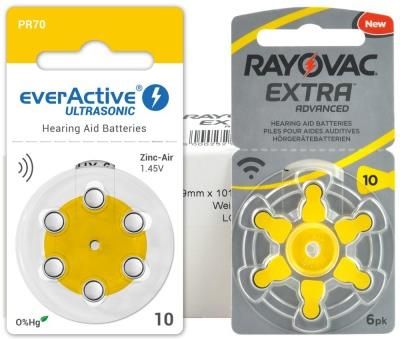 Rayovac 60 x baterie do aparatów słuchowych Extra Advanced 10 + 6 x ULTRASONIC 10 - Ceny i ...