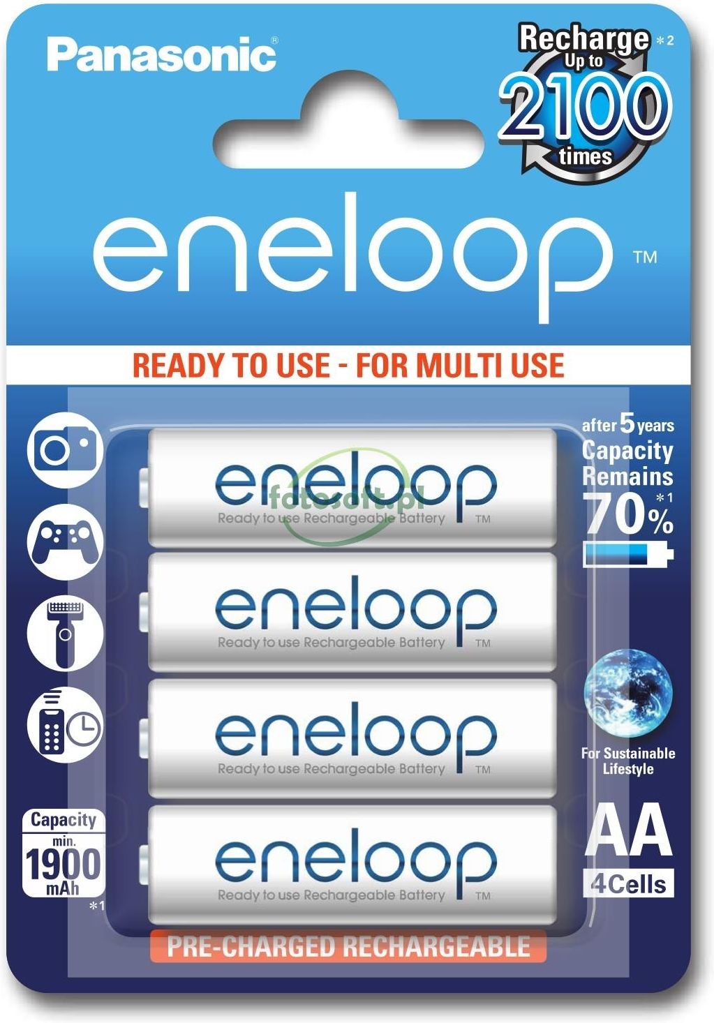 PANASONIC ENELOOP R6/AA 1900mAh – 4 szt blister - Ceny i opinie na Ceneo.pl