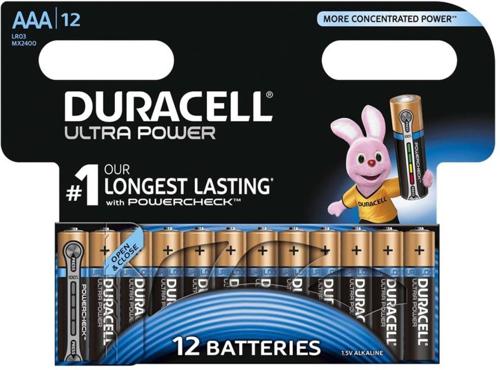 Duracell Baterie alkaliczne AAA Ultra Power, 12 sztuk - Ceny i opinie ...