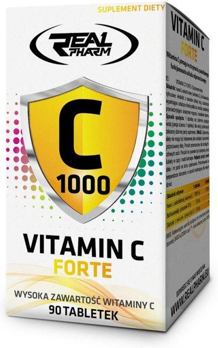 Real Pharm Vitamin C Forte 90Tabl - Opinie i ceny na Ceneo.pl