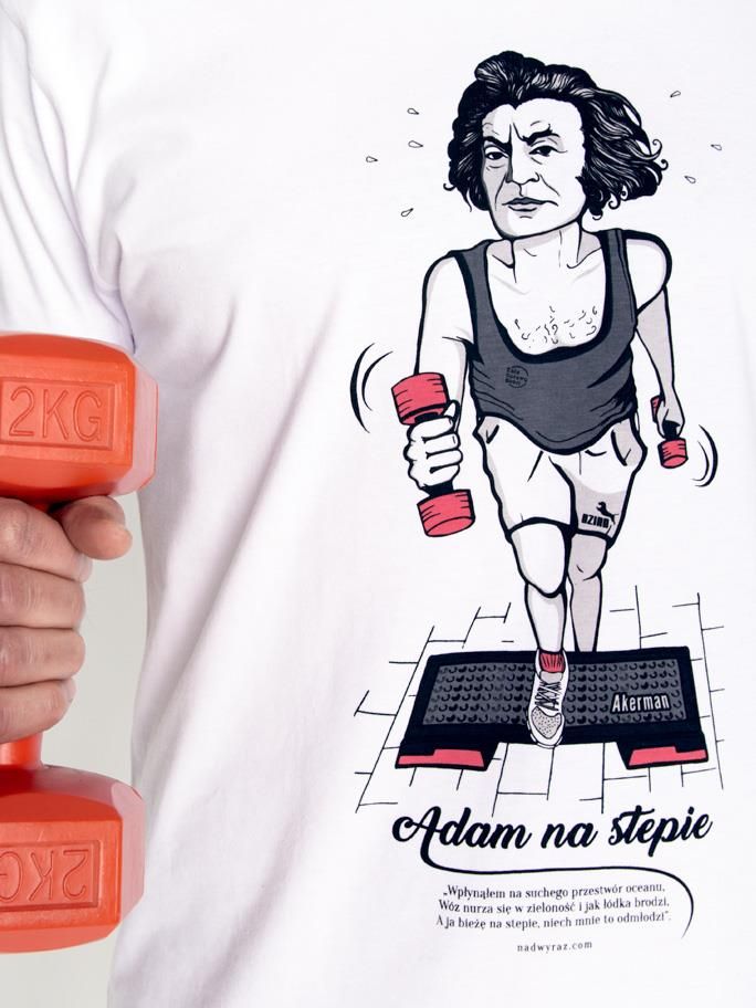 ADAM MICKIEWICZ NA STEPIE / koszulka męska / biała XL - Ceny i opinie ...
