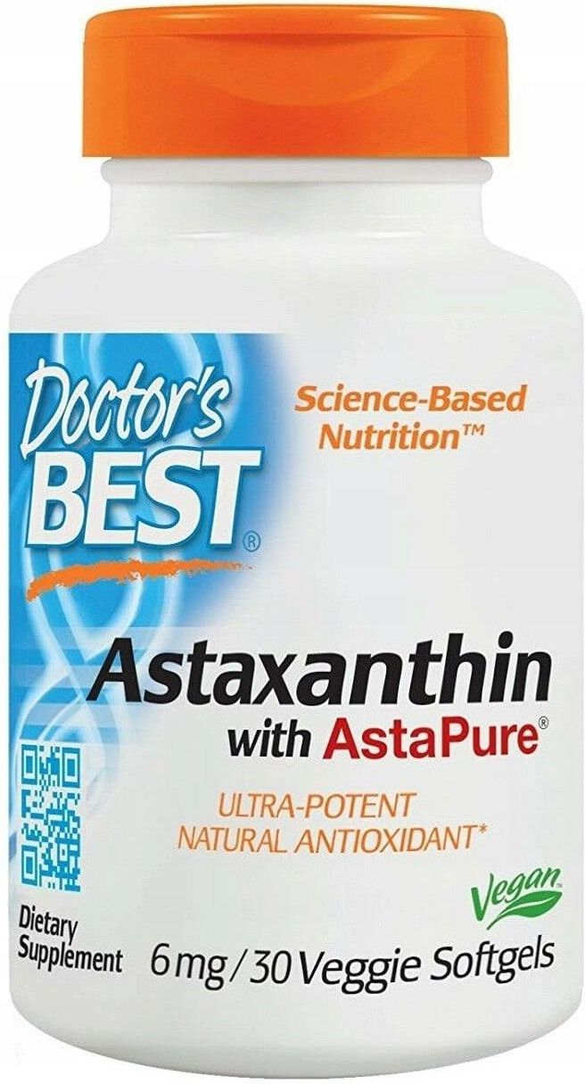 Doctors Best Astaxanthin Astapure 6mg 30 kaps - Opinie i ceny na Ceneo.pl