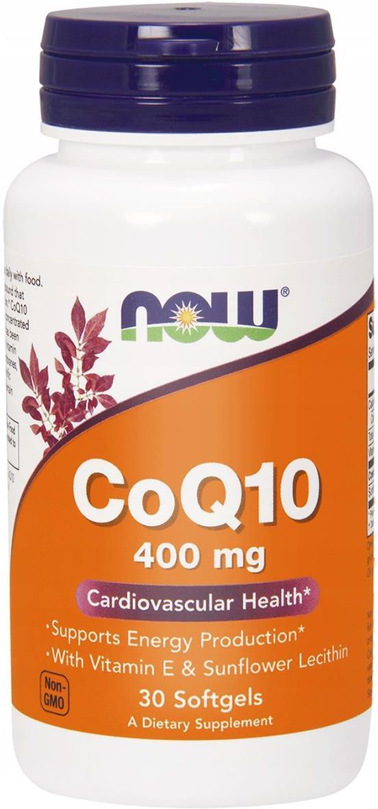 Now Foods Koenzym Q10 400mg Lecithin & Vitamin E 30kaps. - Opinie i ceny na Ceneo.pl