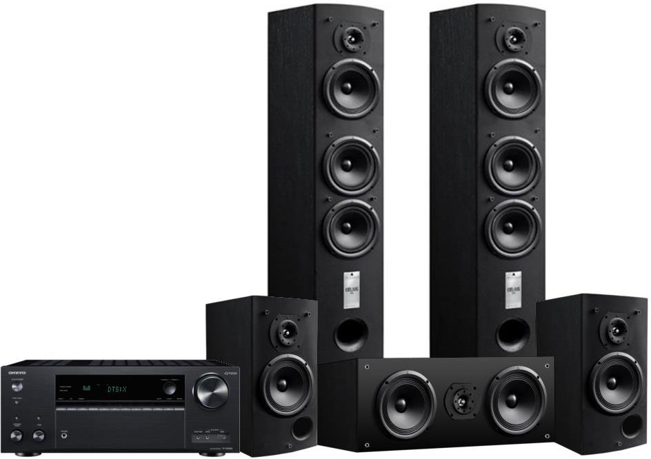Kino domowe Onkyo TX-NR686 + Triangle Sextan 902 + Comete 902 + Celius ...