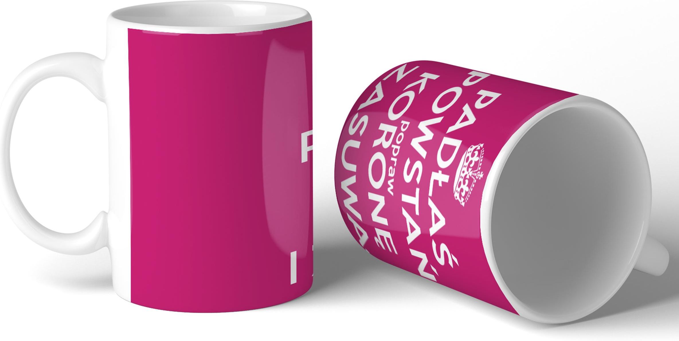 KUBEK PADŁAŚ POWSTAŃ POPRAW KORONĘ ZASUWAJ 330ml - Gadżety dla domu - Ceny i opinie - Ceneo.pl