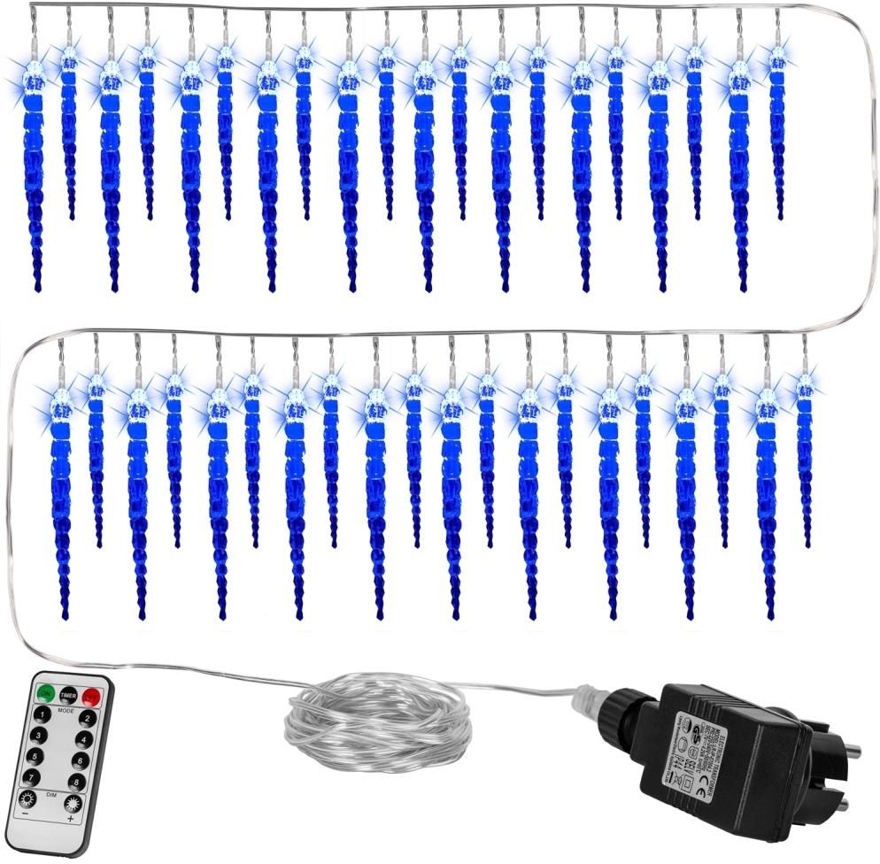 Voltronic Lampki Świąteczne Sople 40 Diod Ozdoba Świąteczna + Pilot ...