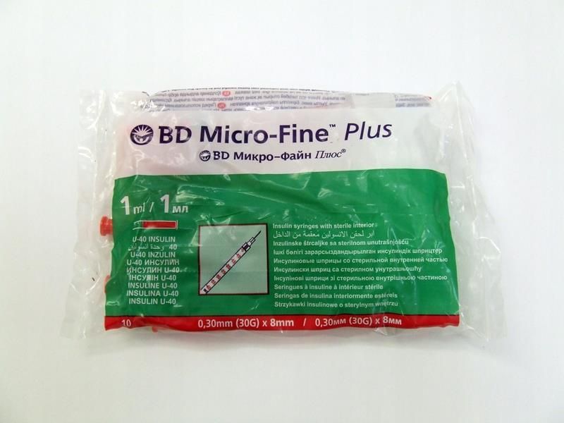 BD Strzykawka insulinowa z igłą Micro-Fine Plus 1ml G30 0.3x8mm 100 szt - Opinie i ceny na Ceneo.pl