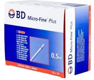 BD Strzykawka insulinowa z igłą Micro-Fine Plus 0.5ml G30 0.3x8mm 100 szt - Opinie i ceny na ...