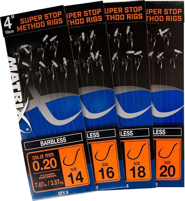 P Matrix 4& Carp Rigger Method Rigs Roz 20 Barbless X 8 Spike (Grr012 ...