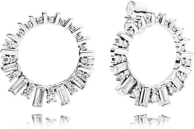 Pandora Srebrne Wiszące Kolczyki Cyrkonia Sześcienna 297545Cz - Ceny i ...