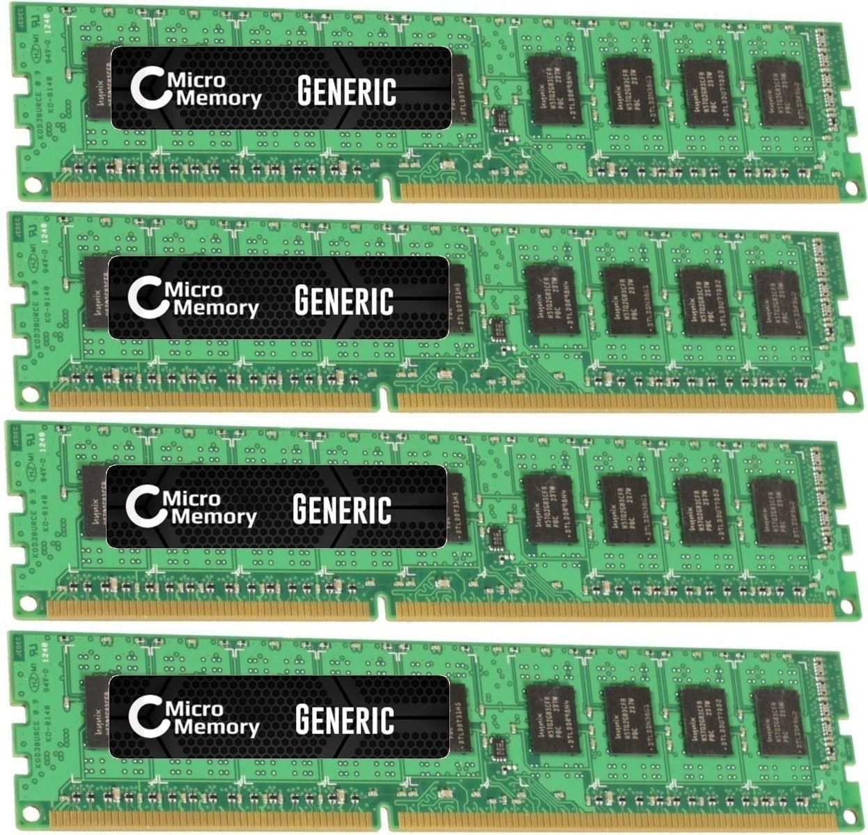Pamięć RAM MicroMemory DIMM DDR3 4x8GB 1600MHz ECC (MMG2458/32GB ...