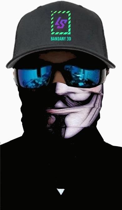 Luksell Bandana 3D - MASKA HAKERA - Ceny i opinie - Ceneo.pl