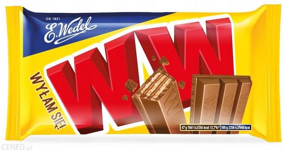 Ww Wafelki W Czekoladzie Display 24Sztuki 47G - Ceny i opinie - Ceneo.pl