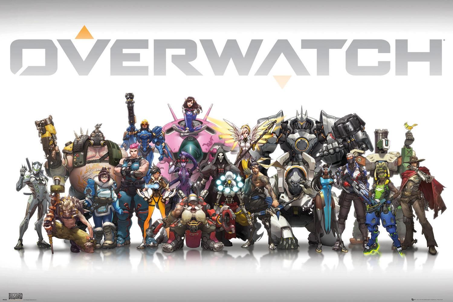 Overwatch Postacie - plakat gamingowy 91,5x61 cm FP4338 - Opinie i ...