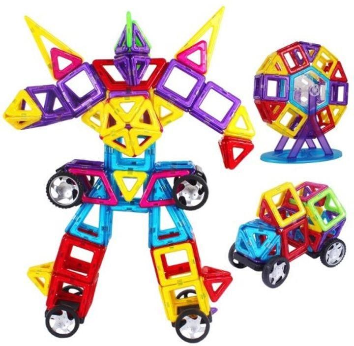 Dan-Nic Magnetyczne Klocki Magic Blocks 117 El. Kufer - ceny i opinie ...