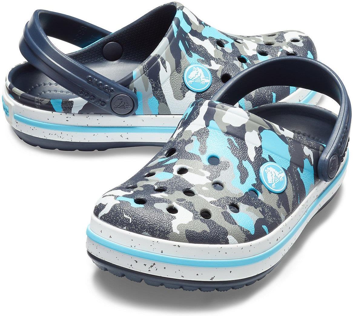 Crocs kolorowe klapki moro Crocband Camo Spec Clog Blue/Camo - C13 ...