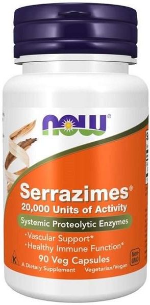 Now Foods Serrapeptaza 20000Iu Serrazimes 90 kaps - Opinie i ceny na ...