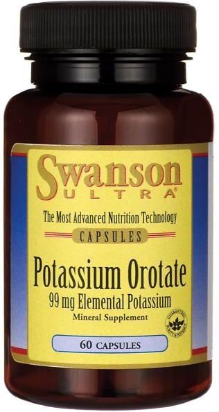 Swanson Potas Orotan Potasu 99mg 60 kaps - Opinie i ceny na Ceneo.pl