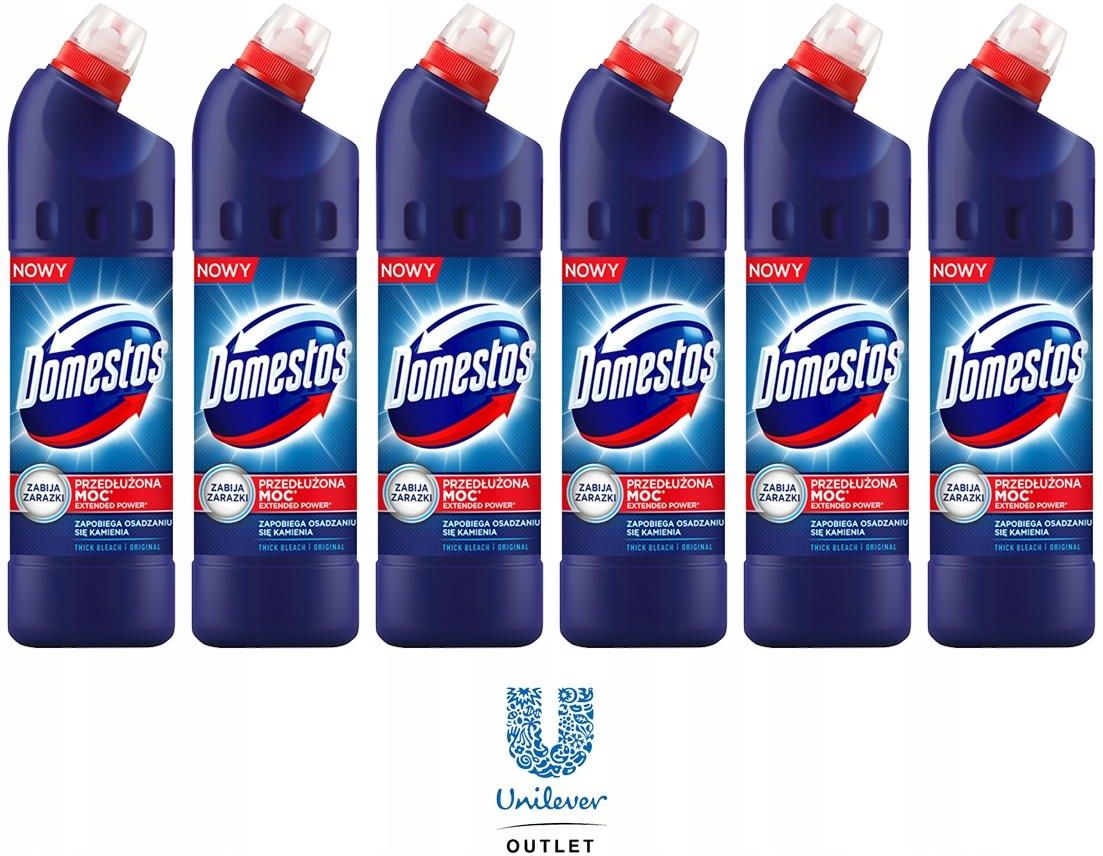 Domestos Płyn Do Wc Toalet Original 1L X6 - Opinie i atrakcyjne ceny na ...