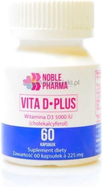 Noblepharma Noble Pharma Vita D Plus 60 Kaps - Opinie i ceny na Ceneo.pl