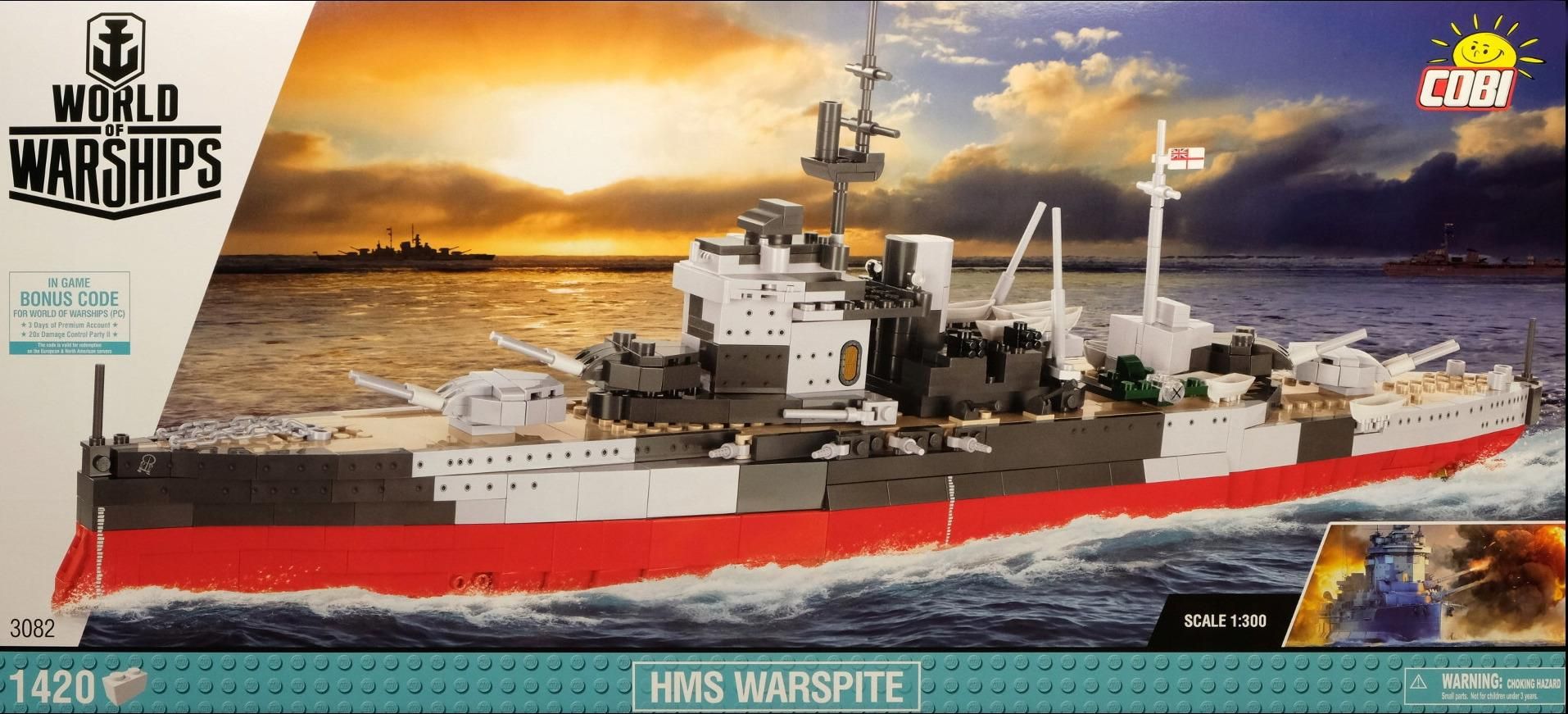 Cobi Small Army Wows Hms Warspite 1420El 3082 - ceny i opinie - Ceneo.pl