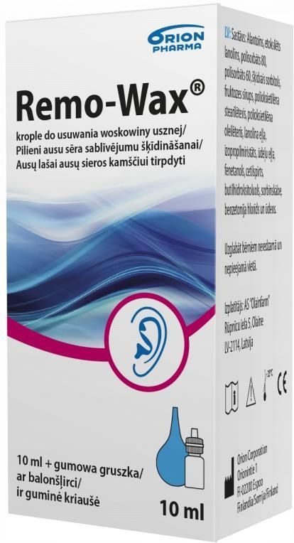 Remo-Wax Krople Do Uszu 10 ml - Opinie i ceny na Ceneo.pl