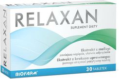 Tabletki Biofarm Relaxan 30 szt. - Opinie i ceny na Ceneo.pl