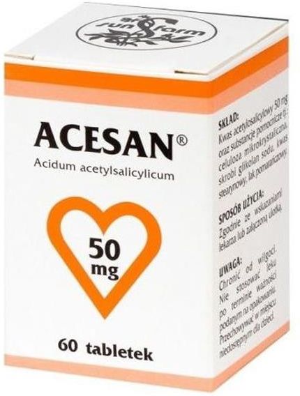 Acesan 50mg 60 tabletek - Opinie i ceny na Ceneo.pl