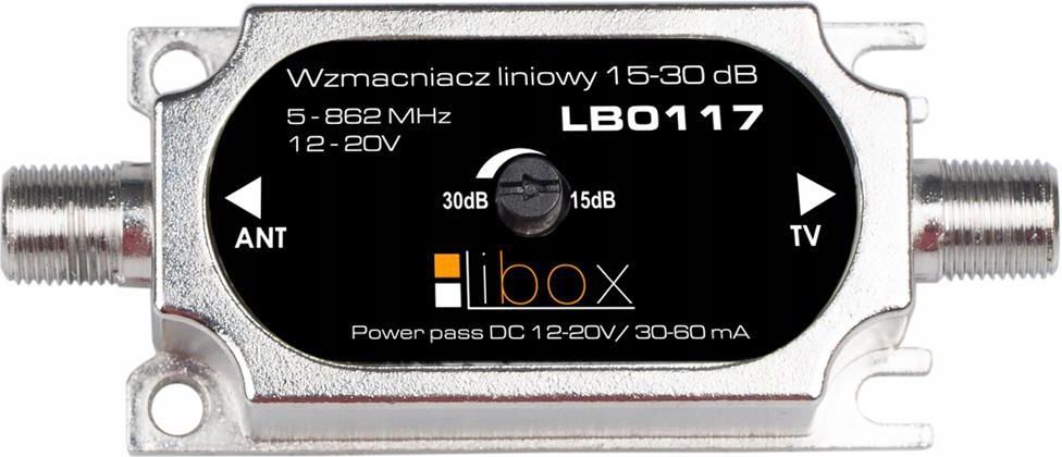 Libox Wzmacniacz Sygnału Dvb T Z Regulacją 15 30 Db Lb0118 (bx8374) - Opinie i ceny na Ceneo.pl