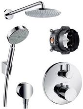 Zestaw prysznicowy Hansgrohe Raindance 27474000+01800180+15721000 ...