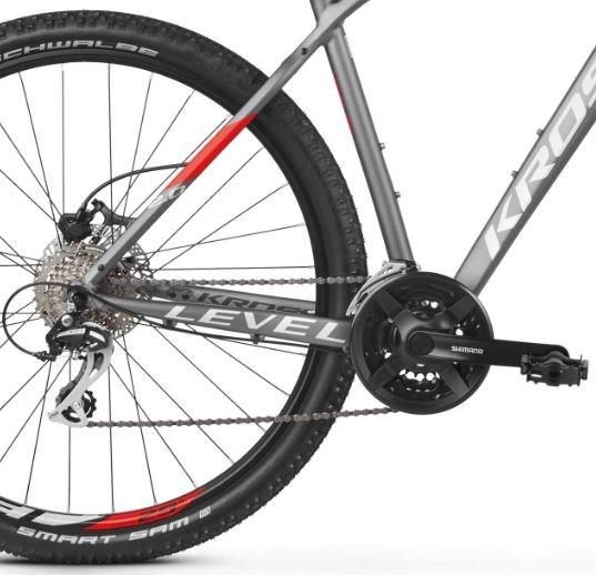 Kross Level 2.0 grafitowy czerwony srebrny mat 29 2019 - Rowery Górskie ...