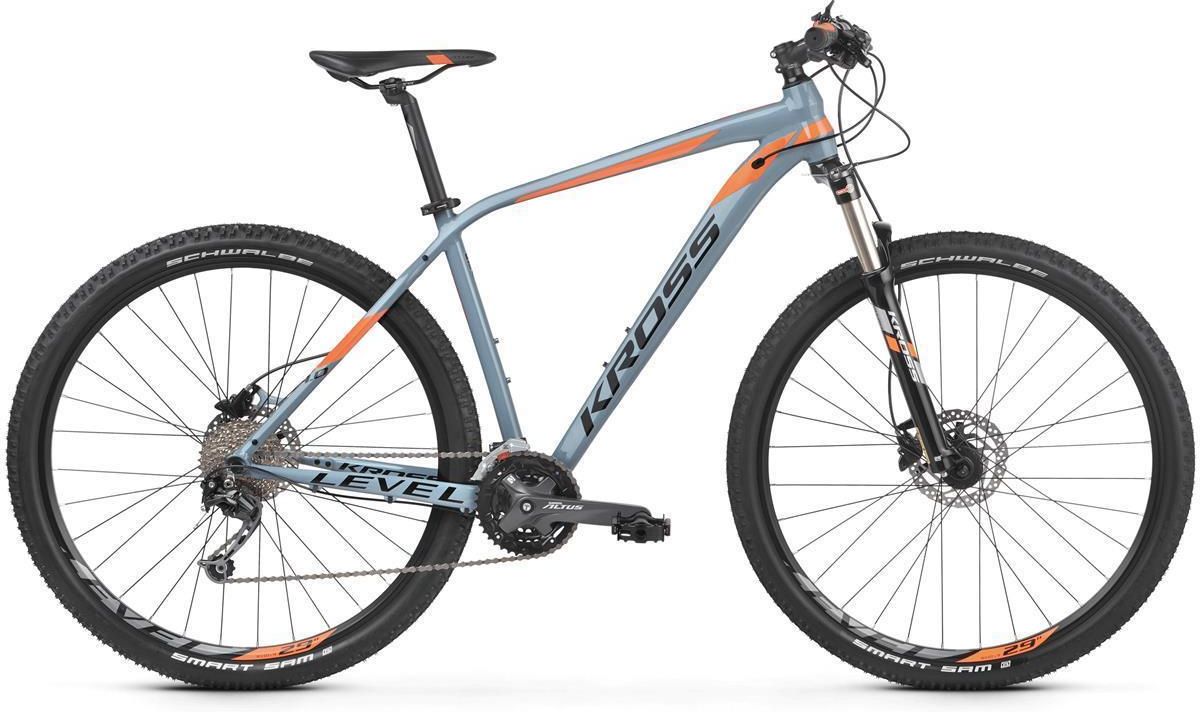 Kross Level 4.0 szary pomarańczowy czarny połysk 27,5 2019 - Rowery ...