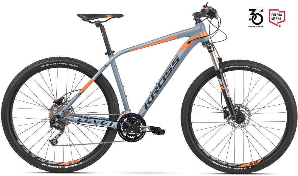Kross Level 4.0 szary pomarańczowy czarny połysk 29 2019 - Rowery ...
