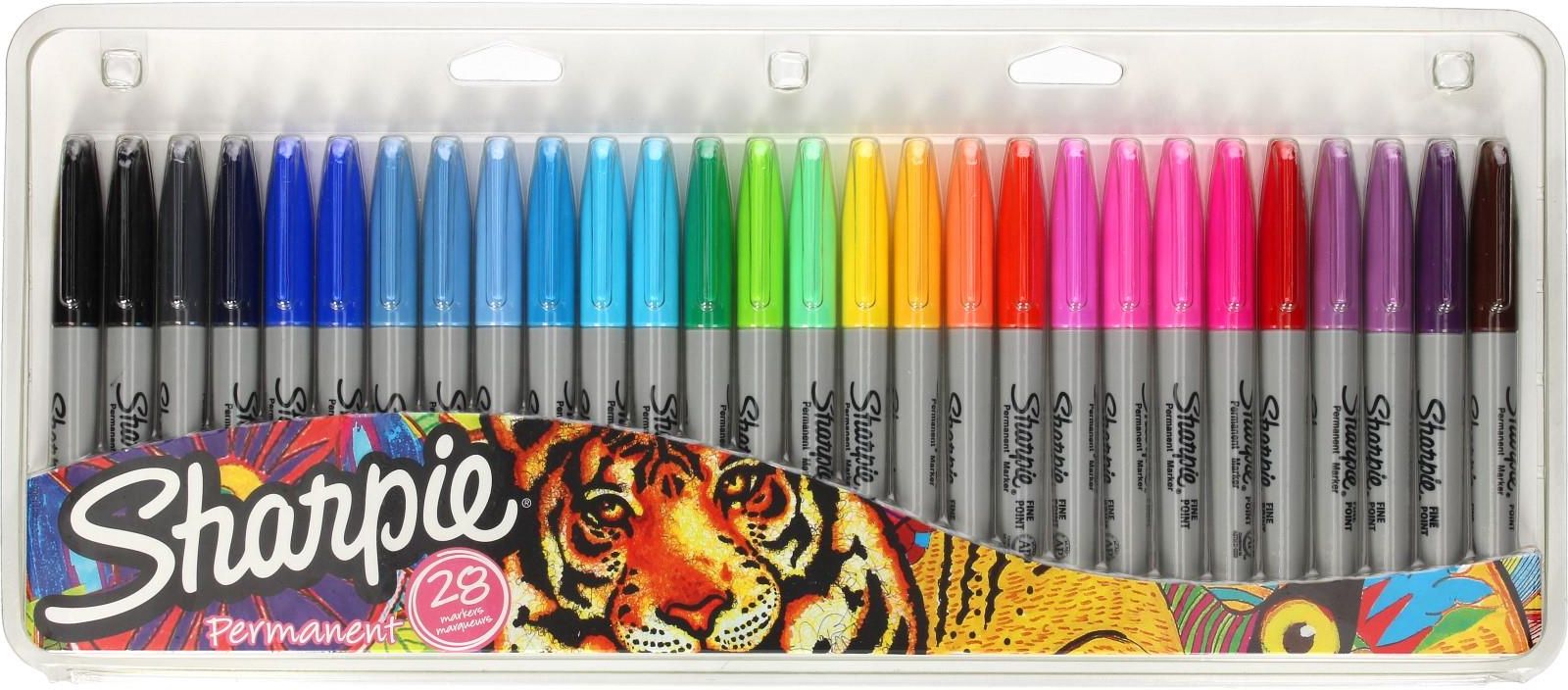 Markery permanentne 1.00mm 28kol Sharpie Fine - Ceny i opinie - Ceneo.pl