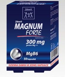 Zdrovit Magnum Forte 300Mg+Mgb6 X 50 Kaps - Opinie i ceny na Ceneo.pl