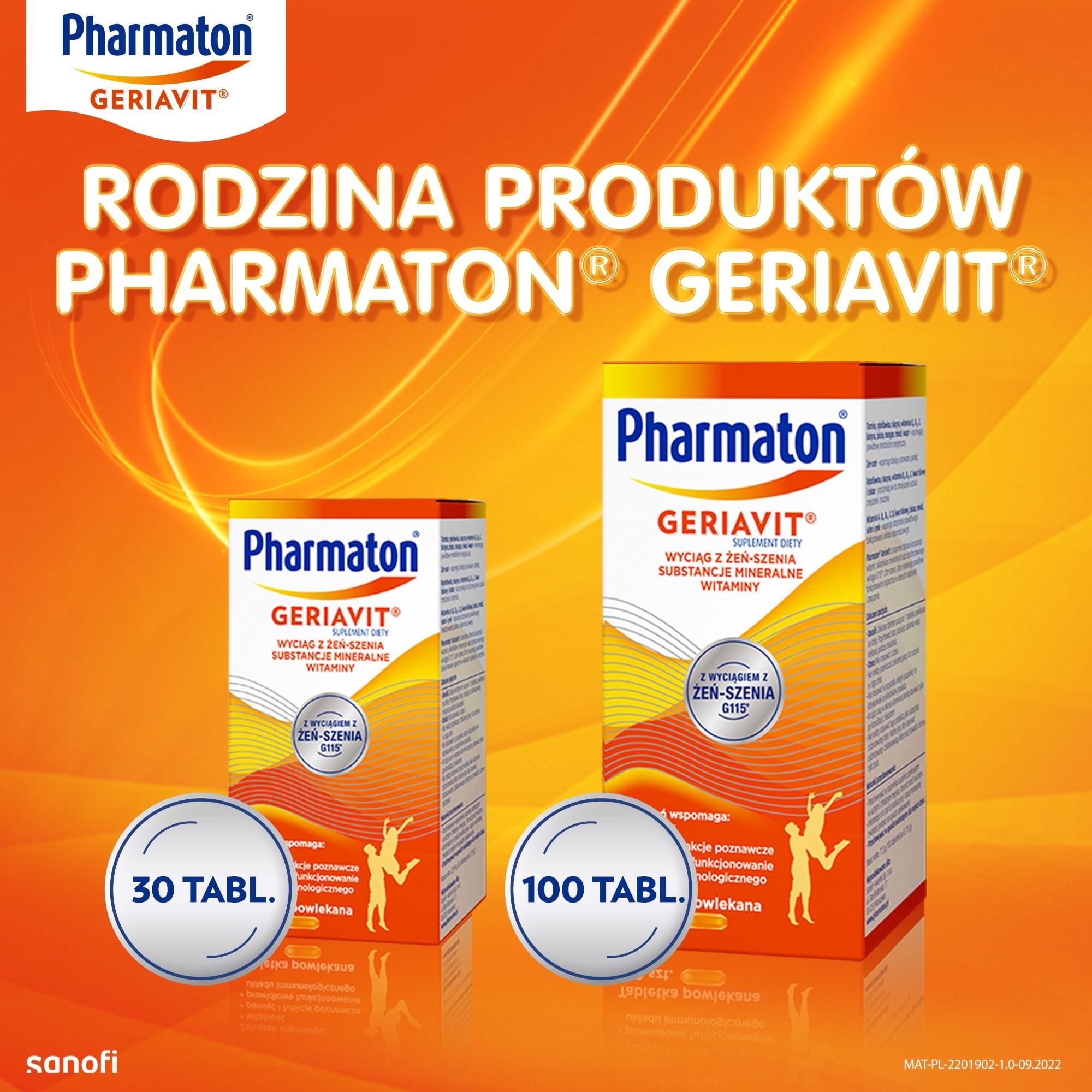 Pharmaton Geriavit Zestaw 100 + 30 tabletek - Opinie i ceny na Ceneo.pl