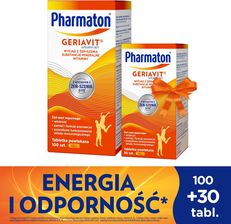 Pharmaton Geriavit Zestaw 100 + 30 tabletek - Opinie i ceny na Ceneo.pl