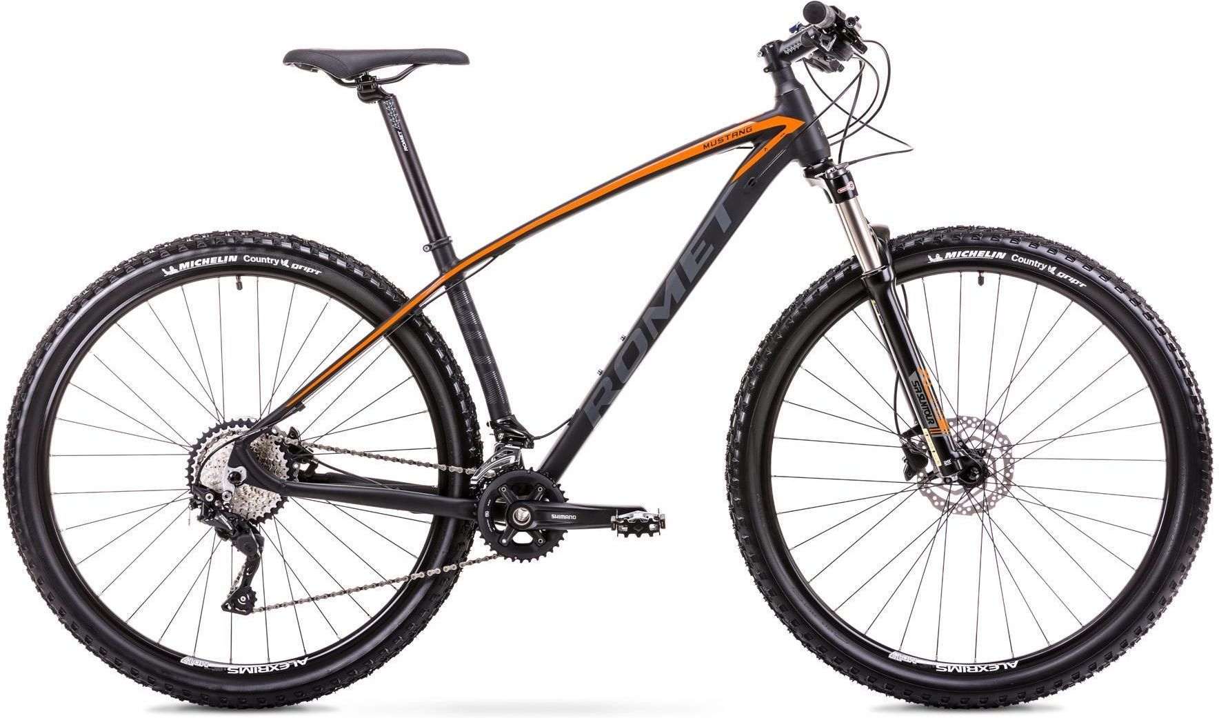 Romet Mustang M4 Czarny Pomarańczowy 29 2019 - Rowery Górskie Męskie ...